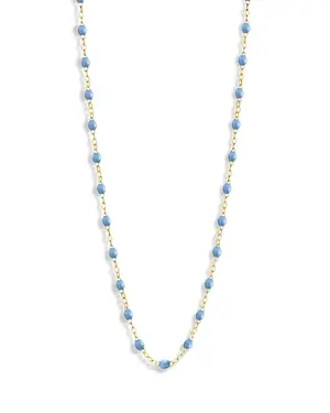 Gigi Clozeau Gigi Clozeau 18k Yellow Gold Resin Bead Necklace Sky