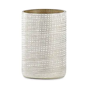 LABRAZEL Woven Brush Holder - Platinum/ivory