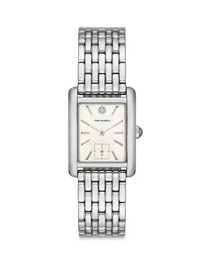 Tory Burch The Eleanor Stainless Steel Watch, 25mm - Silver