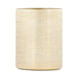 LABRAZEL Woven Waste Basket - Gold/ivory