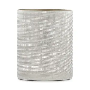 LABRAZEL Woven Waste Basket Platinum/ivory