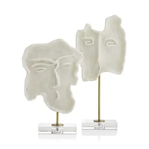 ARTERIORS David Sculpture, Set Of 2 - White