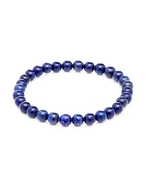 LINK UP Lapis Lazuli Bead Elastic Bracelet - Blue