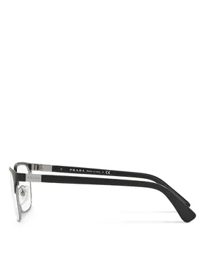 Prada Rectangle Eyeglasses, 57mm