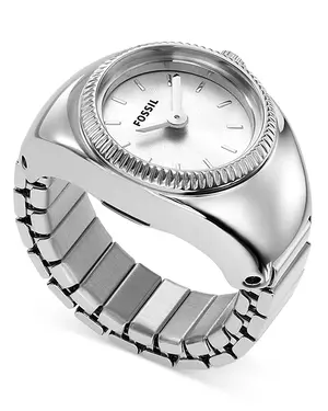 Fossil 22mm Ring Watch - White/silver