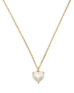 Kate Spade New York My Love June Birthstone Heart Pendant Necklace, 16-19 - Pearl