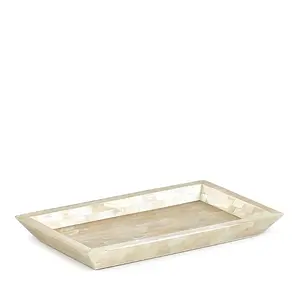 LABRAZEL White Agate Tray - Opal Ivory