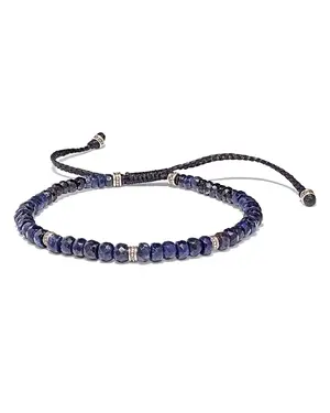 JAN LESLIE And Sterling Silver Bead Bracelet - Sapphire