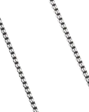 David Yurman Sterling Small Double Box Chain Necklace