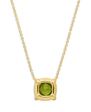 David Yurman Petite Chatelaine Pendant Necklace - Peridot