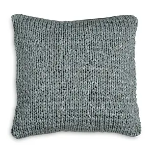 Dkny Pure Macrame Decorative Pillow, 16 X 16 - Gray