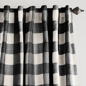 ELRENE HOME FASHIONS Grainger Buffalo Check Blackout Window Curtain, 52 X 95