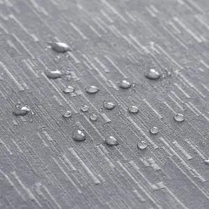ELRENE HOME FASHIONS Continental Solid Texture Water And Stain Resistant Tablecloth, 52 X 70 - Gray