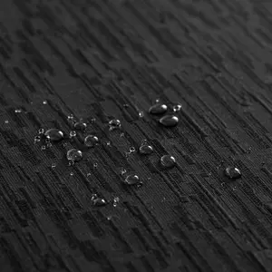 ELRENE HOME FASHIONS Continental Solid Texture Water And Stain Resistant Round Tablecloth, 70 - Black