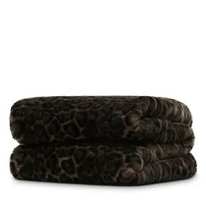 Apparis Brady Jumbo Throw Dark Leopard