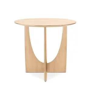 ETHNICRAFT Geometric Side Table - Oak