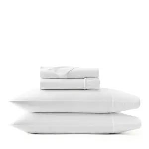 BOLL & BRANCH Signature Organic Cotton Hemmed Sheet Set, Twin - White