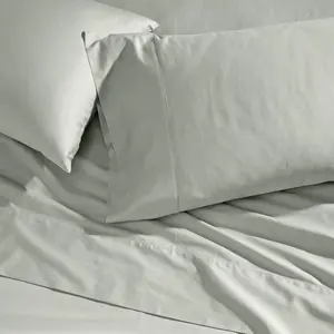 BOLL & BRANCH Signature Organic Cotton Hemmed Sheet Set, Full - Sageleaf