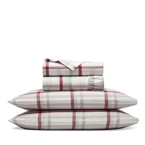 BOLL & BRANCH Flannel Sheet Set, King Cranberry