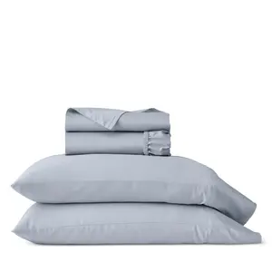 BOLL & BRANCH Signature Organic Cotton Hemmed Sheet Set, King - Hydrangea