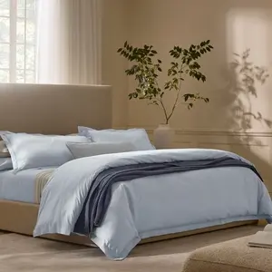 BOLL & BRANCH Signature Organic Cotton Hemmed Sheet Set, King - Hydrangea