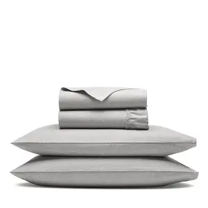 BOLL & BRANCH Flannel Sheet Set, Queen - Heathered Grey
