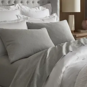 BOLL & BRANCH Flannel Sheet Set, Queen - Heathered Grey