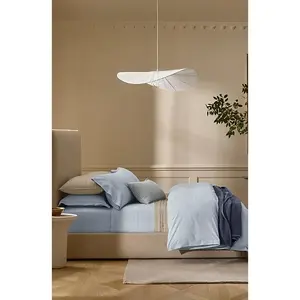 BOLL & BRANCH Signature Organic Cotton Hemmed Sheet Set, California King Hydrangea