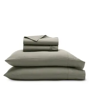 BOLL & BRANCH Signature Organic Cotton Hemmed Sheet Set, California King - Juniper