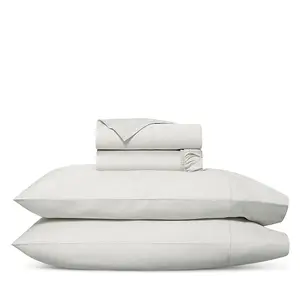 BOLL & BRANCH Signature Organic Cotton Hemmed Sheet Set, Split King - Mist