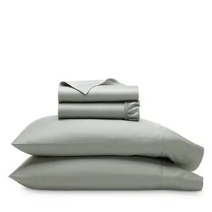 BOLL & BRANCH Signature Organic Cotton Hemmed Sheet Set, Split King - Sageleaf