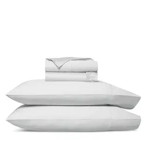 BOLL & BRANCH Signature Organic Cotton Hemmed Sheet Set, Split King Sky