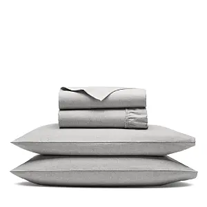 BOLL & BRANCH Flannel Sheet Set, Twin Xl Cranberry