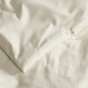BOLL & BRANCH Flannel Heathered Duvet Set, Full/queen - Cream