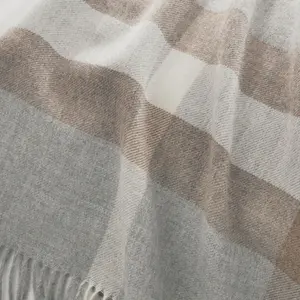 BOLL & BRANCH Alpaca Plaid Throw Blanket