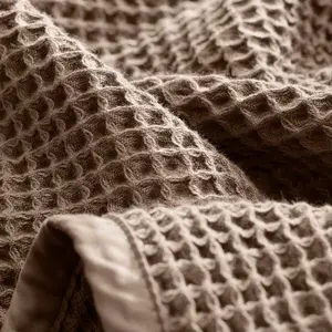 BOLL & BRANCH Waffle Organic Cotton Bed Blanket, Twin/twin Xl - Walnut