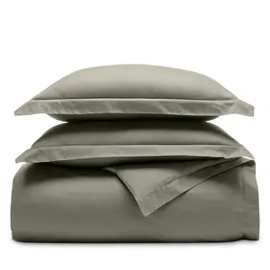 BOLL & BRANCH Signature Organic Cotton Hemmed Duvet Set, Full/queen Juniper