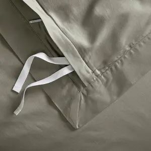 BOLL & BRANCH Percale Hemmed Duvet Cover Set, King/cal King - Juniper