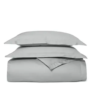 BOLL & BRANCH Percale Hemmed Duvet Set, King/cal King - Shore