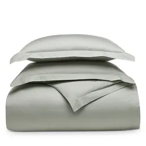 BOLL & BRANCH Signature Organic Cotton Hemmed Duvet Set, /california - Sageleaf