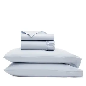 BOLL & BRANCH Percale Hemmed Sheet Set, Queen - Hydrangea