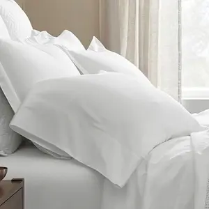 BOLL & BRANCH Percale Hemmed Sheet Set, Queen - White