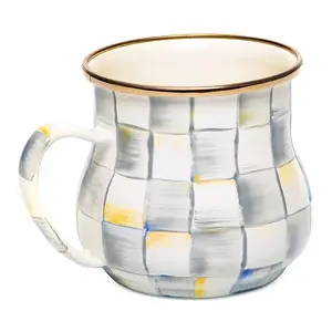 MACKENZIE-CHILDS Sterling Check Enamel Mug - No Color