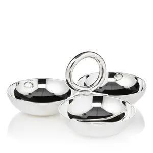 Christofle Vertigo Small 3-part Appetizer Dish