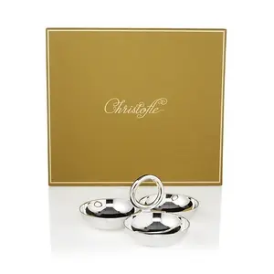 Christofle Vertigo Small 3-part Appetizer Dish - Silver