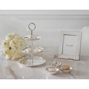 Christofle Vertigo Small 3-part Appetizer Dish