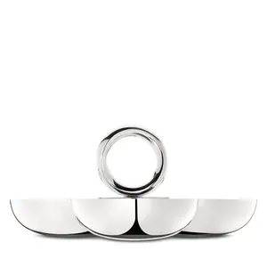 Christofle Vertigo Small 3-part Appetizer Dish