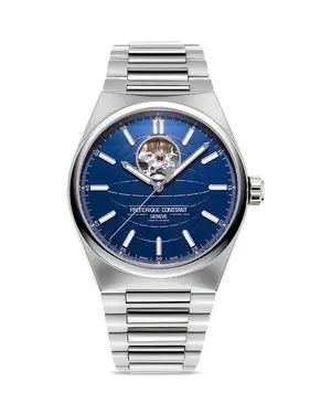 FREDERIQUE CONSTANT Highlife Watch, 41mm - Silver/blue