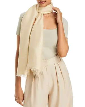 V. Fraas Fraas Solid Metallic Scarf - Exclusive Beige