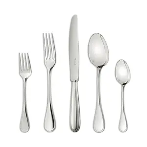Christofle Perles Silverplate 5 Piece Place Setting - Silver